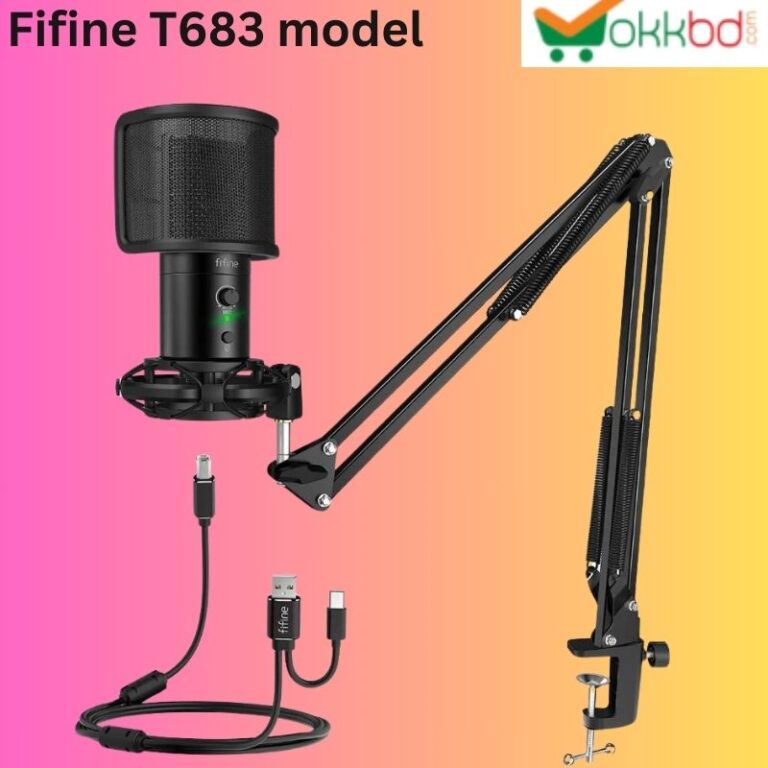 Fifine T683 USB Gaming Microphone for PC/Mac/Smartphone - okkbd